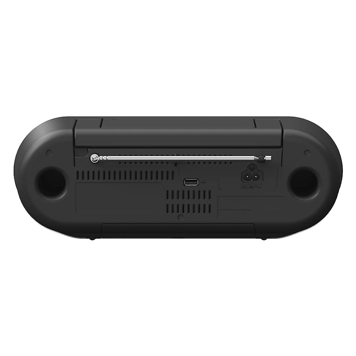 Panasonic RX-D550 Boombox - High Power Portable Stereo AM/FM Radio, Bluetooth, CD, with USB 110-240 Volt (Black)