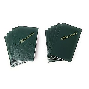 DIY Indispensables US Military Memo Book (12 Pack) Side Bound 3-3/8 x 5-5/8 Inch Durable Perfect Bound College Ruled 72 Sheet 144 Page Notebook NSN 7530-00-222-0078 Made in USA