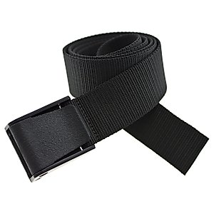 Titan Durable Outdoor Nylon Web Belt Metal Free (Black)
