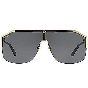 Gucci gg0291s 100% Authentic Mens Sunglasses Gold 001