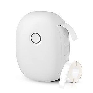 iEager L13 Label Maker, Label Printer with Tape, Wireless Mini Label Printing Machine, Thermal High Speed Printing, White, Compatible with iOS & Android