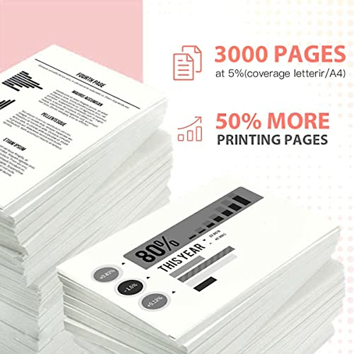 TN760 Compatible Toner Cartridge Replacement for Brother TN-760 TN730 to Use with HL-L2350DW HL-L2390DW DCP-L2550DW HL-L2370DW HL-L2395DW MFC-L2710DW,Page Yield Up to 6000（2Pack）