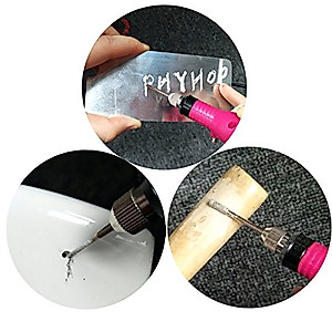 PHYHOO Diamond Burr Bits 2.35MM Diamond Drill Bit Glass Small Pipe Deburring Rotary Tool Accessories 90 Pieces