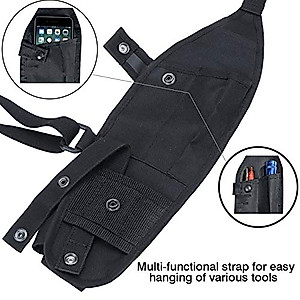 abcGoodefg Universal Left Side Radio Shoulder Holster Chest Harness Holder for Two Way Radios Walkie Talkie Rescue Essentials