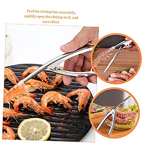 2 Sets Stainless Steel Shrimp Wire Stainless Steel Shrimp Peeler Dual Use Fish Scale Remover Dual Use Shrimp Cleaner Kitchen Accessories Home Accessory Daily Use Fish Scaler