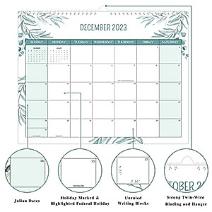 Calendar 2023 - 12 Month Wall Calendar From January 2023 to December 2023.15" X 11.8" Large Twin-Wire Binding Monthly Weekly Planner Academic Calendar