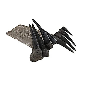 NEWMIND 1Pcs 3D Bookmark-Thriller Demon Hand Bookmark，Creative 3D Devil's Hand Bookmark Resin Stationery Gift Bookshelf Ornaments，Resin Claw Witch's Hand Festival Decor Novelty Cool Gifts-Gray