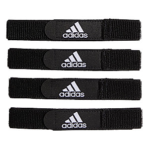 adidas Soccer Shin Guard Strap, Black, One Size