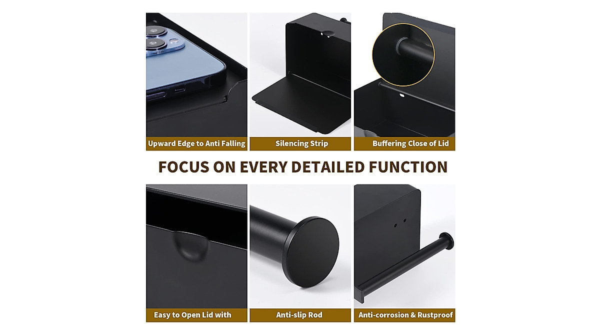 LAYUKI Large Toilet Paper Holder – Stylish and Functional