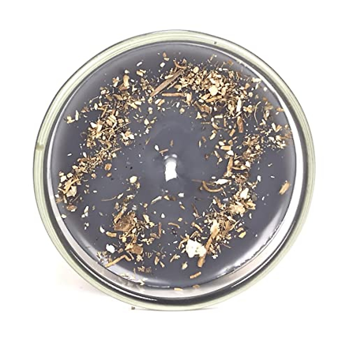 Banish & Protect Black Spell Candle | Patchouli Infused, Topped with Angelica Root | Lemurian Moon Soy Candle for Spells & Rituals