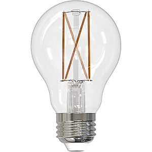 Bulbrite (10 Pack) 776774 Filament Supports Title 24 Part 6 JA8 LED Filament Light Bulb, 2700K, 8.5 Watts, 850 Lumens, CRI 90, 120 Volts, Bulb Type A19, Warm White Light with a E26 Medium Base