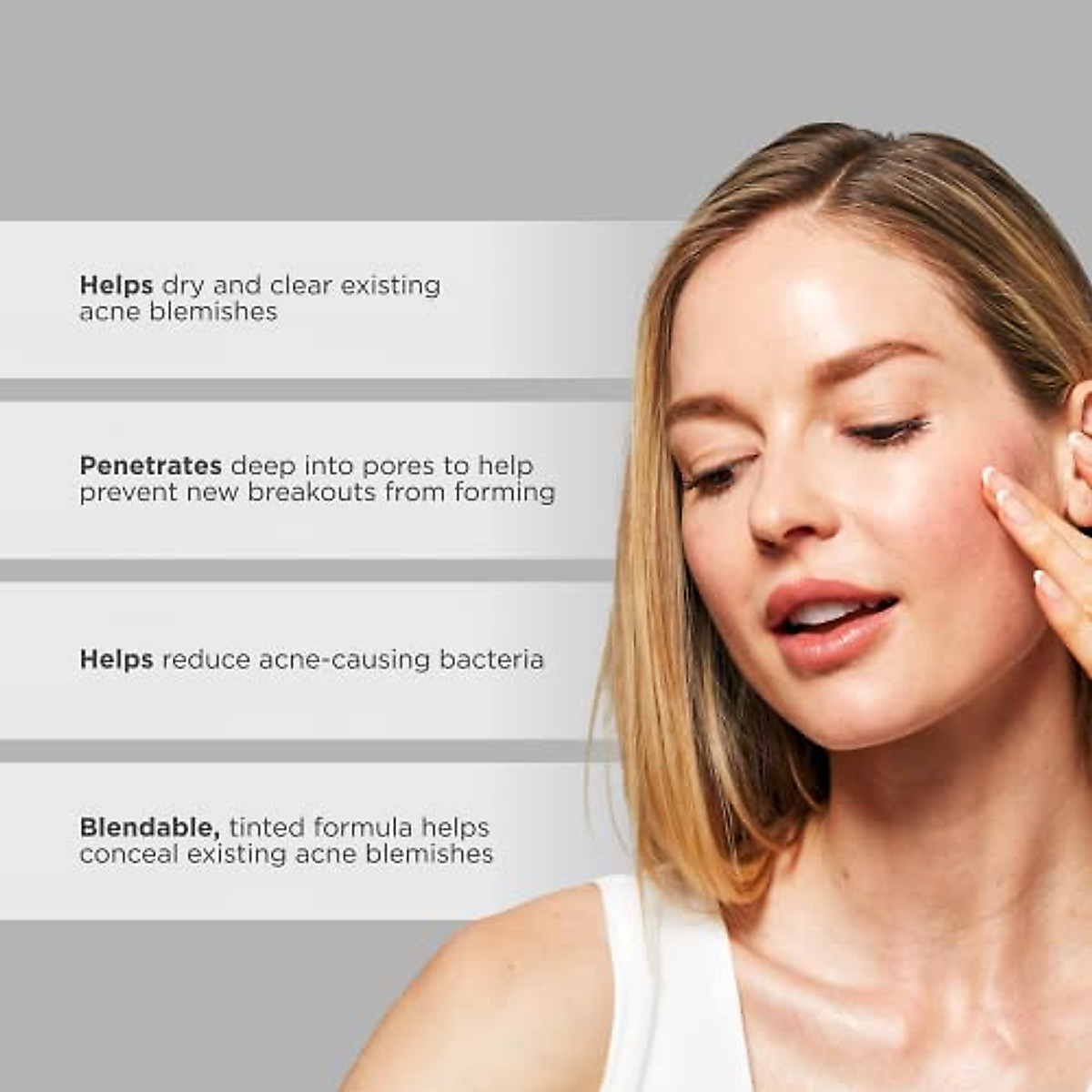 Glytone Acne Tinted Spot Treatment - With 8% Sulfur & 2% Resorcinol - Tinted Cream Formula to Conceal Blemishes - Non-Comedogenic - 1 fl. oz.