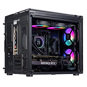 Velztorm Vitrux SFF Gaming PC Desktop (Intel i9-12900K 16-Core, GeForce RTX 3080, 32GB DDR5 4800MHz RAM, 1TB PCIe SSD + 2TB HDD (3.5), WiFi 6, 240mm AIO, RGB Fans, 850W PSU, Win 11H) VELZ0059