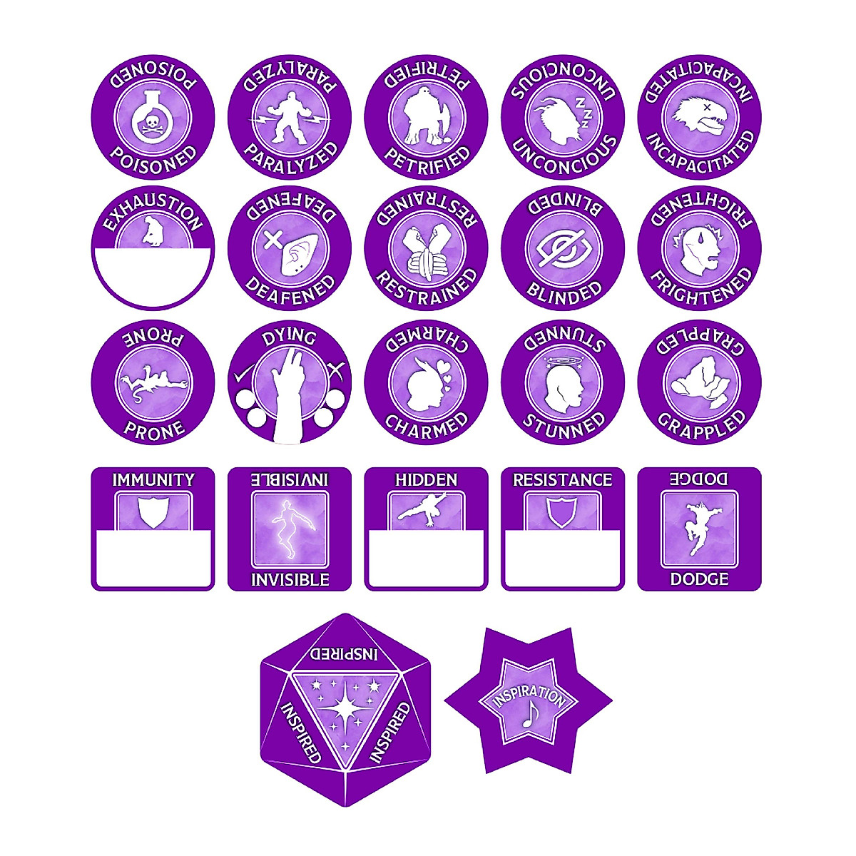 Gale Force Nine Bard Token Set, Multi