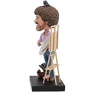 Royal Bobbles Bob Ross Bobblehead, Premium Polyresin Lifelike Figure, Unique Serial Number, Exquisite Detail