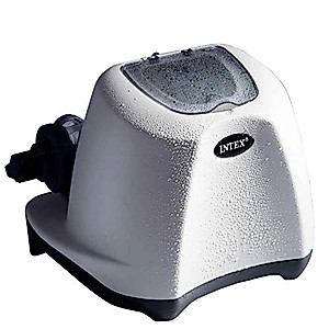 Intex 2800 GPH Pool Sand Filter Pump with Krystal Clear Saltwater System and Automatic Timer for Above Ground Swimming Pools, Black