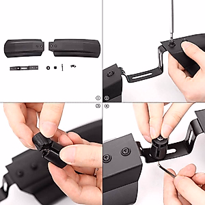 26 inch Bicycle Mudguard Front Back Rear Tire Mud Guards Kit Quick Release Bike Fenders Set for Road Mountain Bike Fat Tire Bike Outdoor Cycling