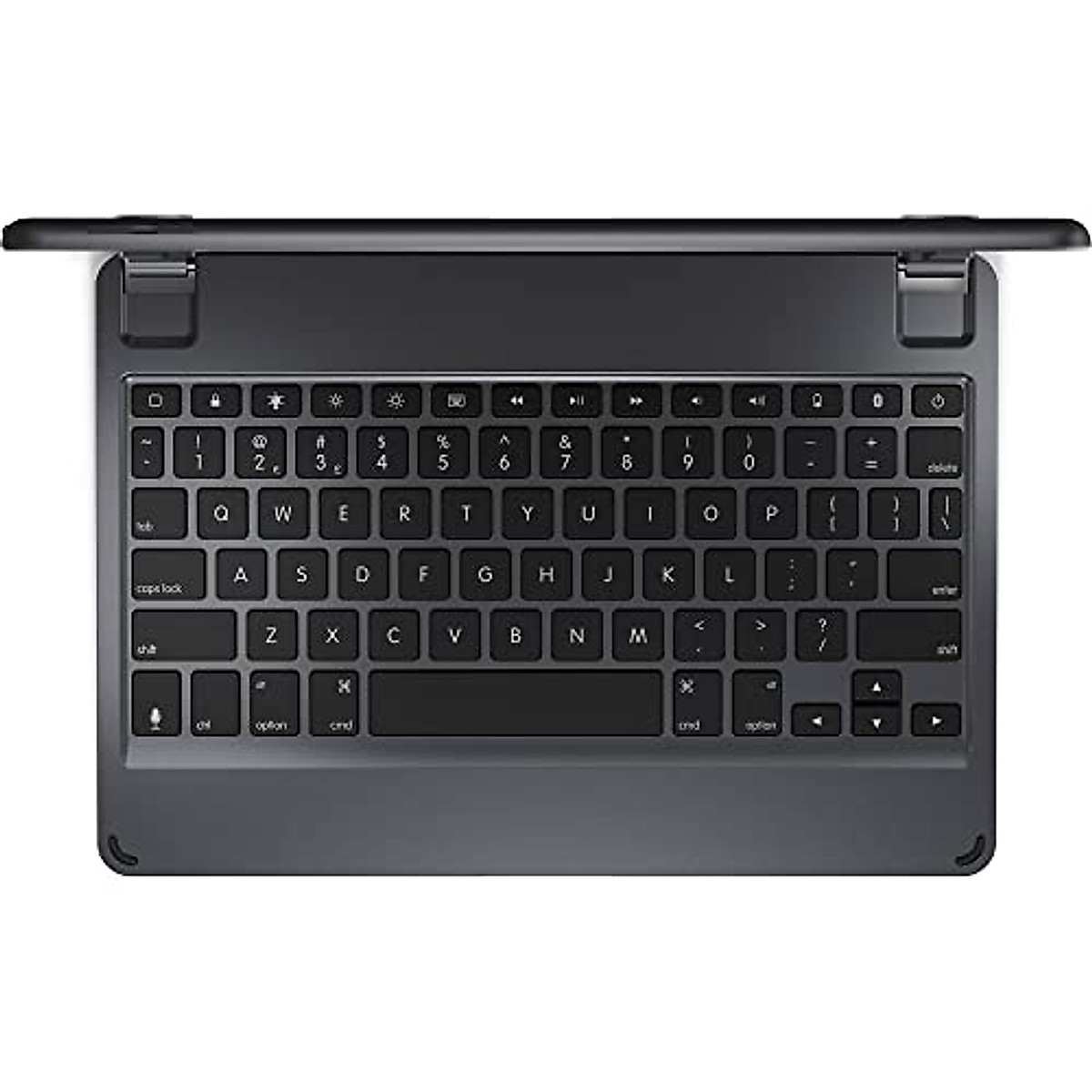 Brydge 10.2 Wireless Keyboard | Compatible with iPad (7th Gen, 2019 & 8th Gen, 2020) | Backlit Keys | Long Battery Life | (Space Gray)