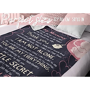 InnoBeta New Mom Gifts for Women, Expecting Mom Gifts, Mom-to-Be Gift, Pregnancy Gifts, Soft Throw Blanket 50"x65" - Letter