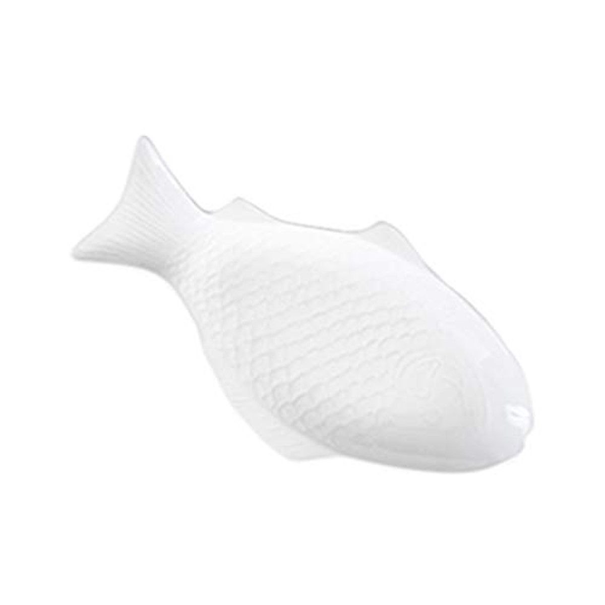 Healeved Fish Plates Ceramic，Serving Food Platter Serving Platters Shrimp Cocktail Serving Dish Storage Platter for Restaurants Home (11 Inches White)