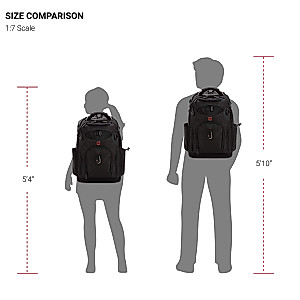 SwissGear Tool Bag Backpack, Fits Up to 17-Inch Laptop, Work Pack PRO, Black