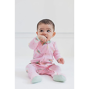 STAR WARS The Child Newborn Baby Girls 2 Pack Zip Up Sleep N' Plays Pink/Green 3-6 Months