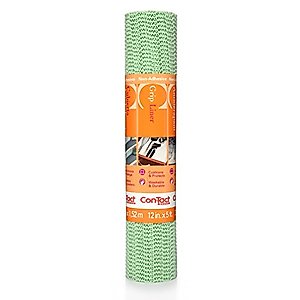 Con-Tact Brand Grip Classic Non-Adhesive Shelf, Cabinet and Drawer Liner, 12" x 5', Sage