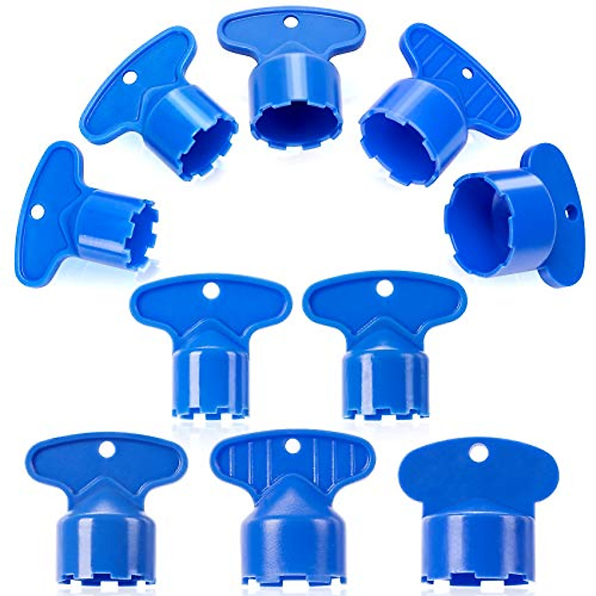 OIIKI 10PCS Cache Faucet Aerator Key, Removal Wrench Tool, for 16.5mm/0.65Inch, 18.5mm/0.72Inch, 21.5mm/0.85Inch, 22mm/0.87Inch, 24mm/0.94Inch, 2PCS for Each Size