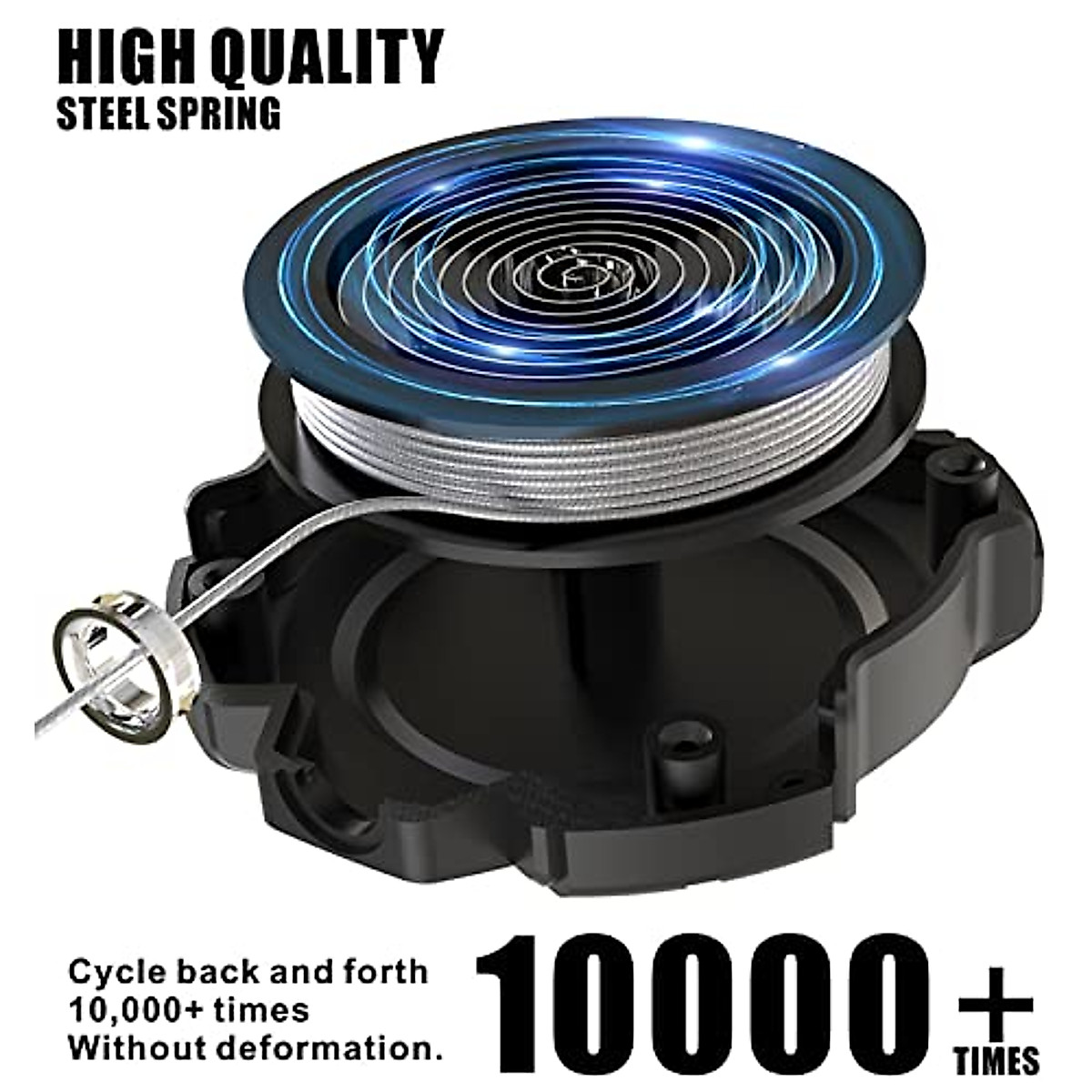 LIUGX Retractable Badge Holders, Heavy Duty Retractable Keychain, Carbon Fiber-Texture, Durable ID Card Holder (Holds 4 Cards), with 31.5” Retractable Badge Reel Key Chain, 10,000+ Rebound