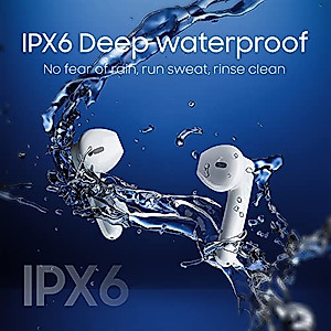 Wireless Earbuds Bluetooth Headphones 36H Play Time 5.0 Bluetooth with Wireless Charging Case, IPX6 Waterproof Sweat-Proof Earphones True Wireless Earbuds, in-Ear Earbuds for Working Sports TV