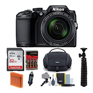 Nikon COOLPIX B500 Digital Camera with 32GB USB Accessory Bundle (6 Items)