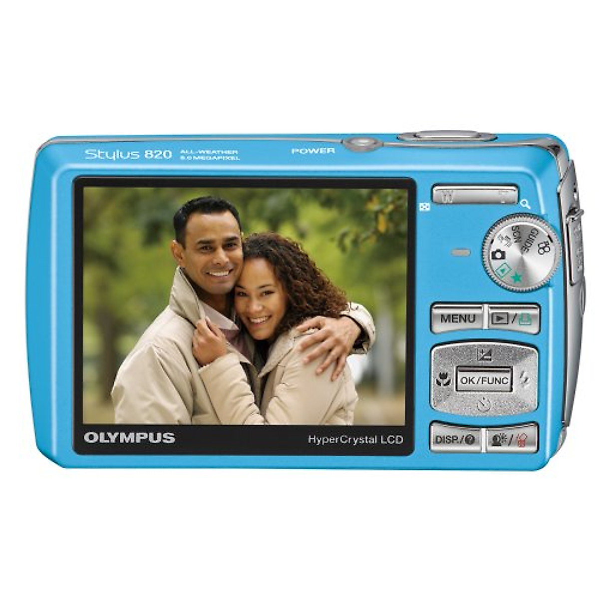 OM SYSTEM OLYMPUS Stylus 820 8MP Digital Camera with 5x Optical Zoom (Blue)
