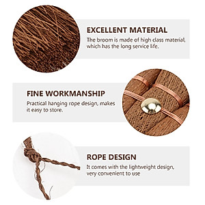 Handmade Broom Soft Mini Whisk Broom Sweeping with Solid Wood Handle - 9.5inch Thai Duster Broom for Cleaning Car/Bed/Couch/Draft/Garden/Furniture/Clothes