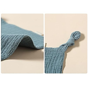 FOMAISELF Baby Comforting Security Blanket, Baby Sleeping Toy Soft Baby Comforter Toy, Soft Cotton Muslin Baby Comfort Blanket for Girls Boys Newborn Infant, Pink