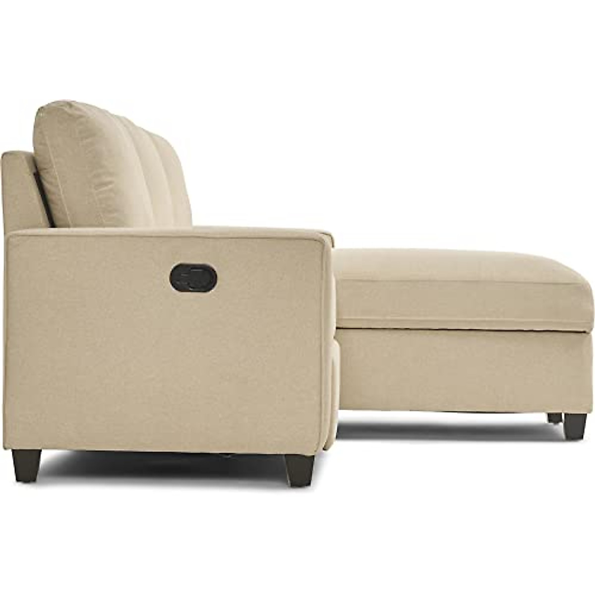 Serta Palisades Reclining Sectional with Right Storage Chaise - Beige