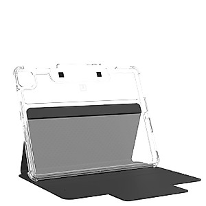 [U] by UAG iPad Pro 12.9" (6th Gen 2022, 5th Gen 2021) Case Black Lucent Lightweight Slim Shockproof Smart Folio Protective Cover with Auto/Sleep Wake & Pencil Holder