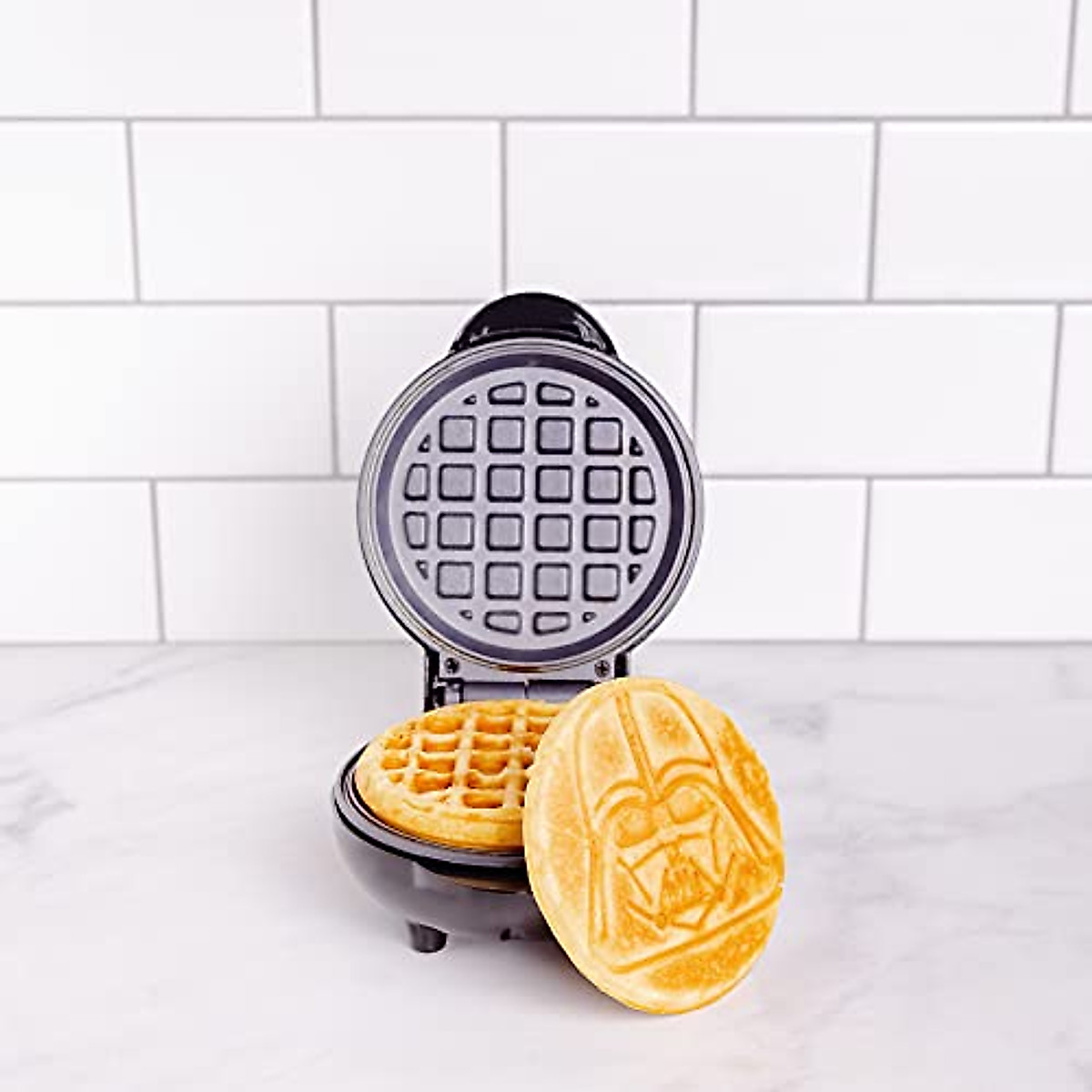 Uncanny Brands Darth Vader Mini Waffle Maker - Star Wars Small Kitchen Appliance