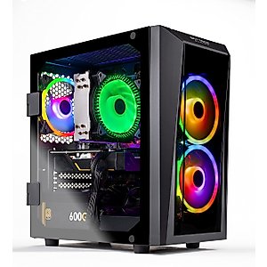 Skytech Blaze II Gaming PC Desktop – Intel Core i3 10105F 3.7 GHz, GTX 1650, 500GB SSD, 16G DDR4 & Acer 21.5 Inch Full HD (1920 x 1080) IPS Ultra-Thin Zero Frame Computer Monitor (HDMI & VGA Port)