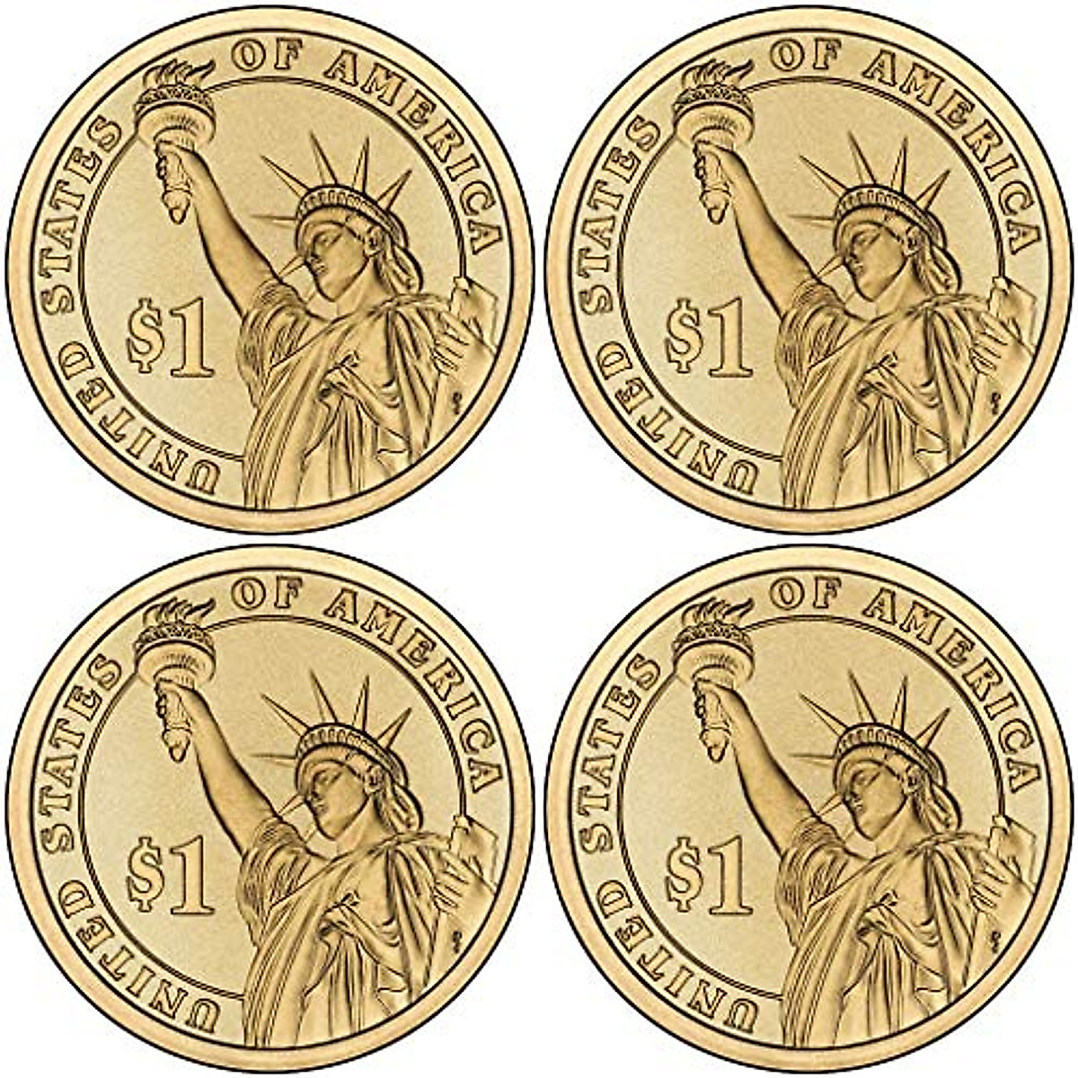 2007 P, D 2007-2020 Presidential Dollars 80 Coin Set in Full Color Littleton Coin Folder Dollar Set Uncirculated