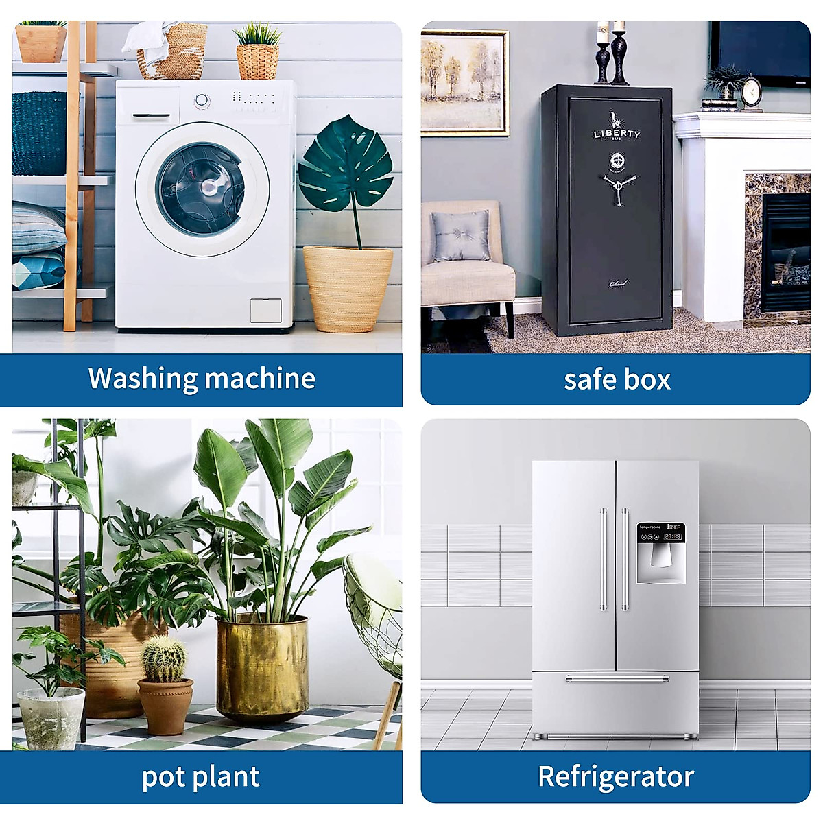 Heavy Duty Furniture Lifter with 5 Detachable Casters, Furniture Dolly for Heavy Furniture, 360° Rolling Furniture Movers Sliders, 1200 Lbs Loading Capacity, Set of 2