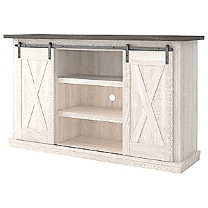 Signature Design by Ashley Dorrinson TV Stand, Whitewash