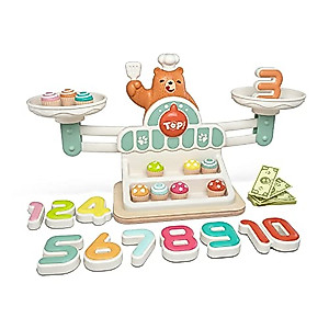 TOP BRIGHT Balance Math Game for Kids, Preschool Math Games for Kids Ages 3-5, STEM Montessori Toys for 2 3 4 Year Old Girls Boys Gifts