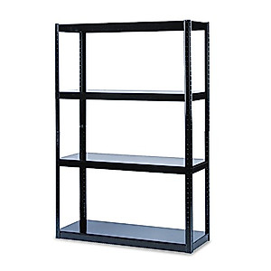 Safco 5246Bl Boltless Steel Shelving Five-Shelf 48W X 18D X 72H Black