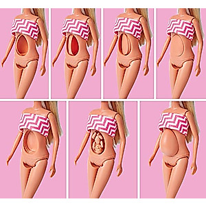 Simba 105733588 - Steffi Love Baby Surprise, Pregnant Doll with Baby Surprise, Boy, Girl, Twins, 3 Assorted Designs, Only One Item Supplied, Over 11 Pieces, 29 cm, from 3 Years