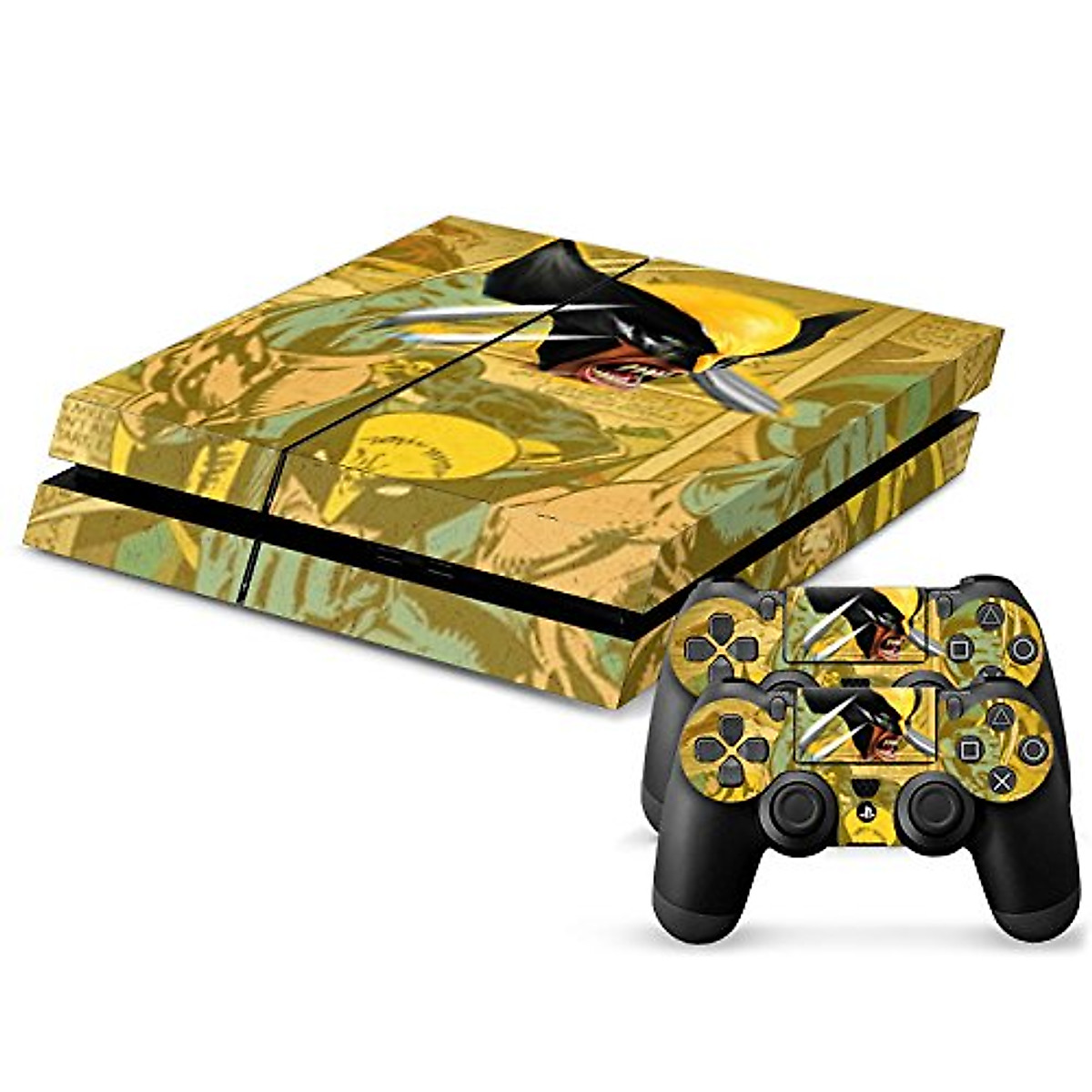 ModFreakz® Console/Controller Vinyl Skin Set - Claw Comic Guy Logan for PS4 Original