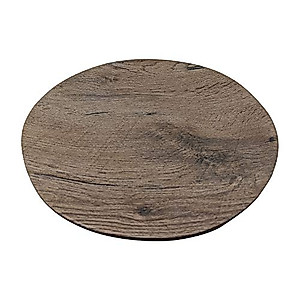 Gianna's Home 12 Piece Rustic Farmhouse Melamine Heavy Weight Plastic Dinnerware Set Wood Grain