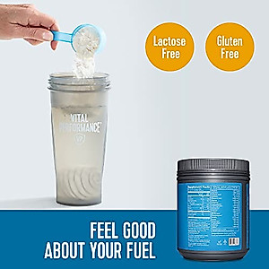 Vital Proteins Collagen Protein Powder, Vital Performance 25g Lactose-Free Milk Protein Isolate Powder, 10g Grass-Fed Collagen Peptides, 8g EAAs, 5g BCAAs- Vanilla, 1.68lb