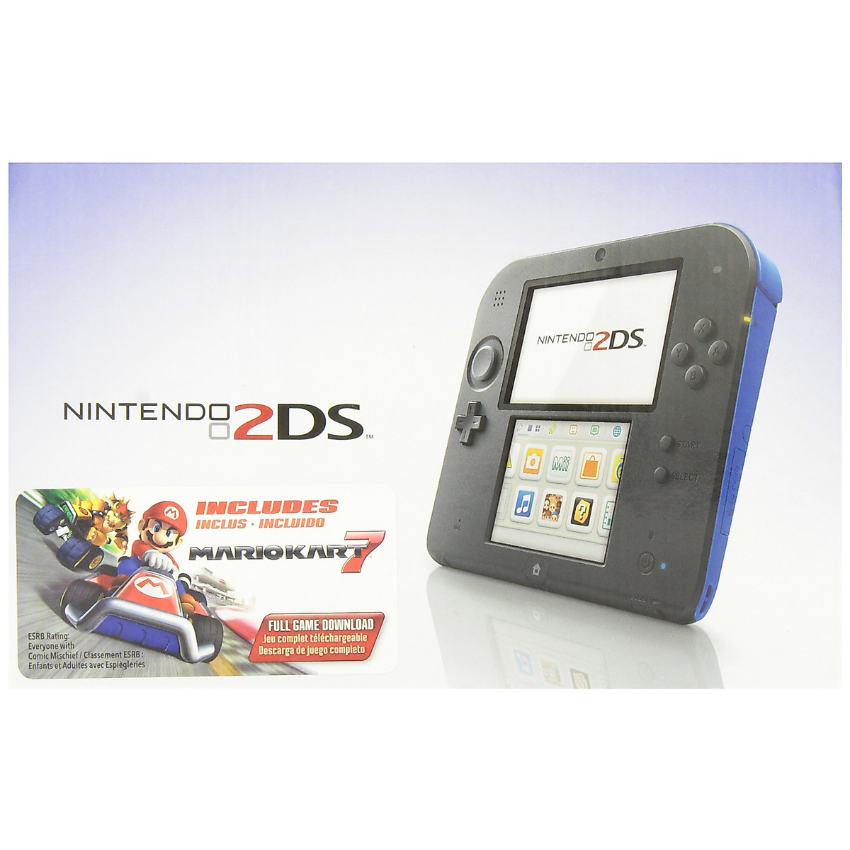 Nintendo 2DS Console with Mario Kart 7 - Electric Blue