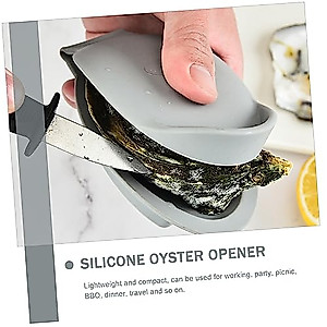 Seafood Shucking Tools 4pcs Silicone Oyster Clip silicone jar opener silicone gloves Silica gel Silicone Oyster Opener lobster Kitchen Gadgets seafood Kitchen Tool Opener Tools