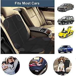 Car Seat Protector,Baby Kids Protection Cushion,Car Seat Protector Under Car Seat, Thickest Non-Slip Car Seat Protector for Baby/Child Car Seat, for Baby and Pet Car Seat Protection Cushion (2-Pack)